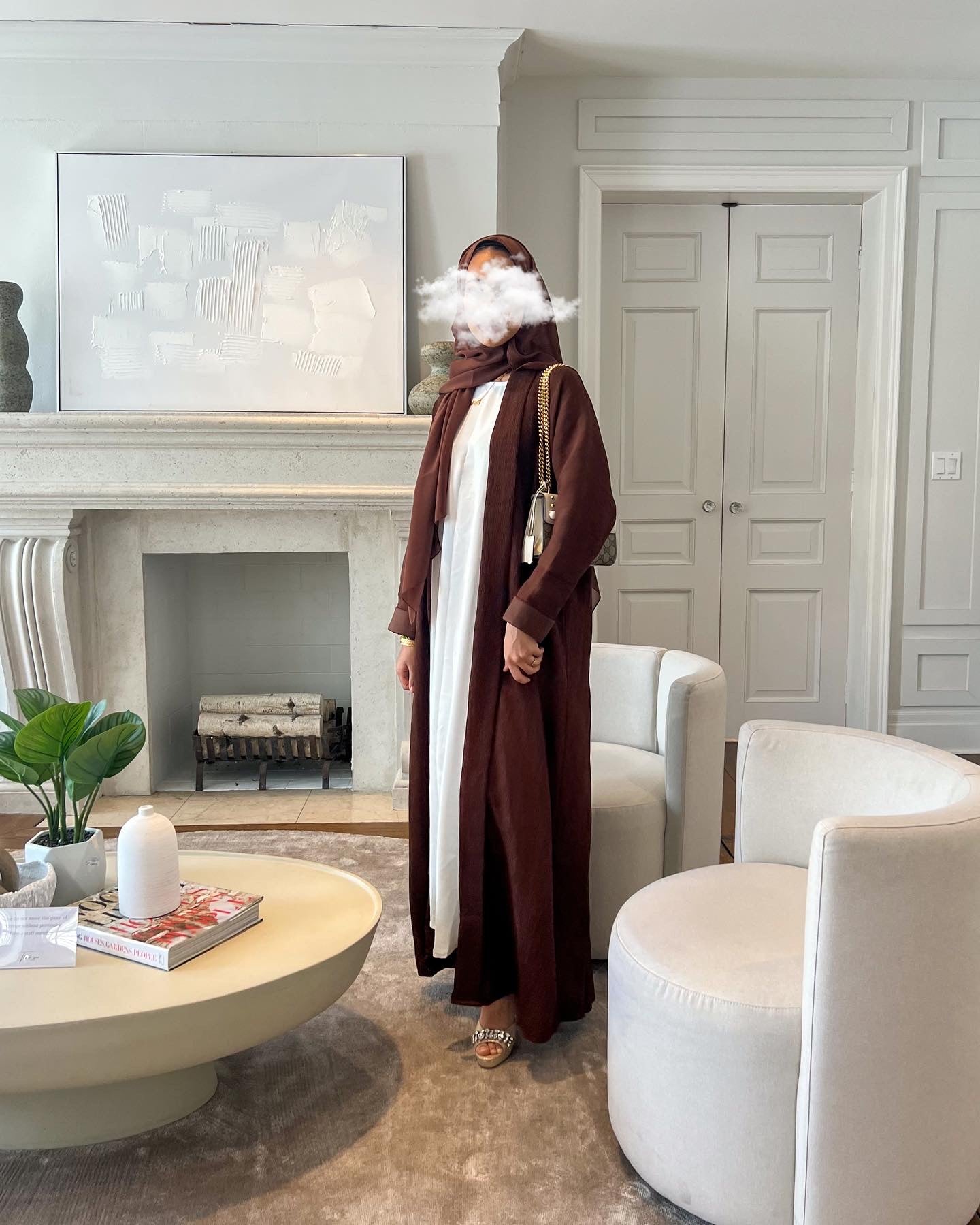 Inara • Chestnut Abaya – Ayaana